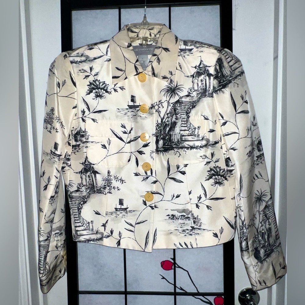 Vintage Cream Silk Jacket - Gem